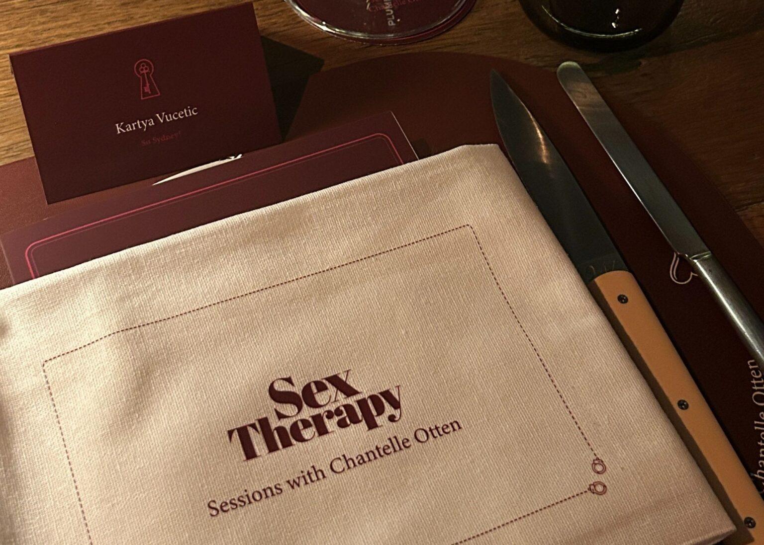 There's still tickets left to Chantelle Otten's sexology dinner party ...